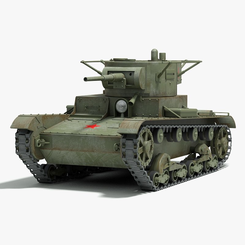 ww2 soviet tank tracks 3d model
