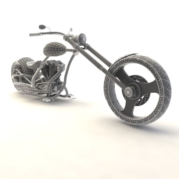 3d model american chopper