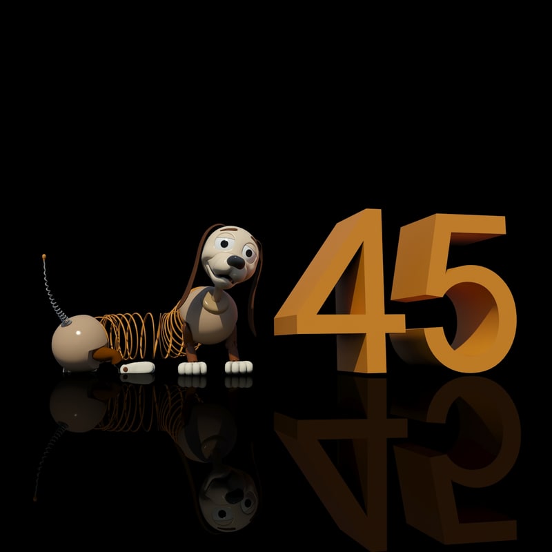 character slinky-dog animation 3d max