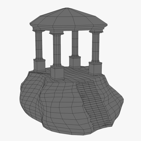 3ds max ancient temple