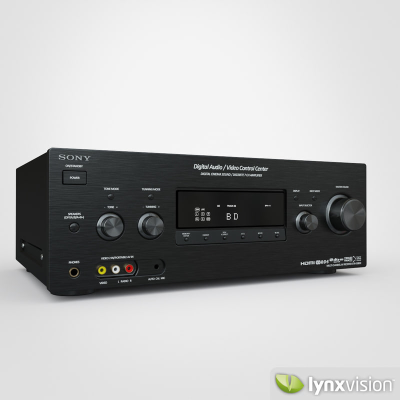 3ds max sony av receiver