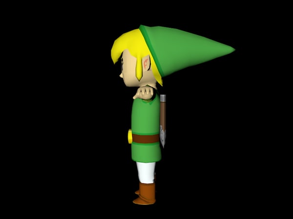 3d model character link zelda
