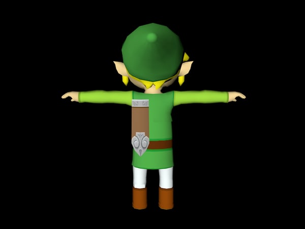 3d model character link zelda