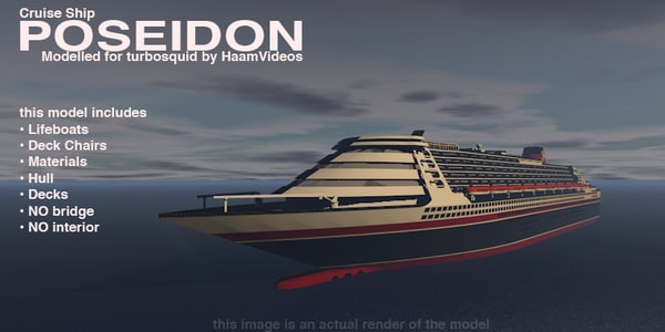 3d model modelled poseidon