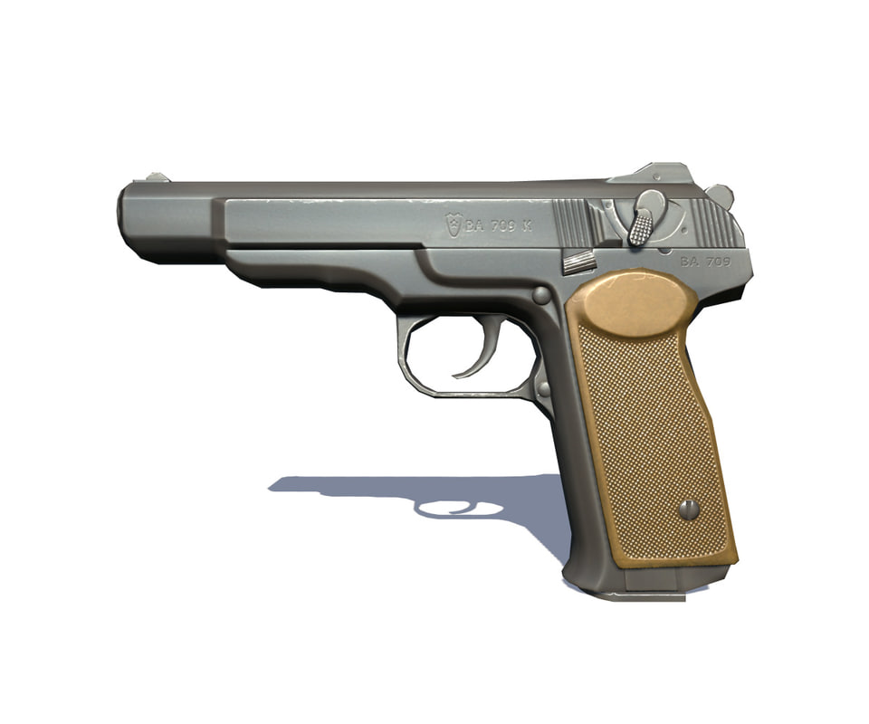 aps pistol 3d model