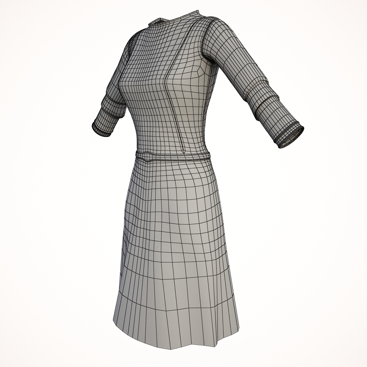 free dress 3d model