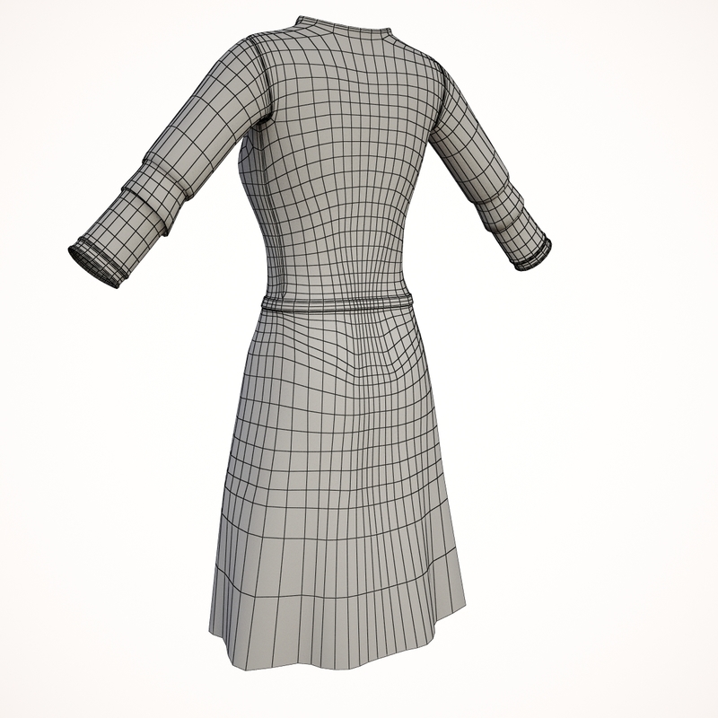 free dress 3d model