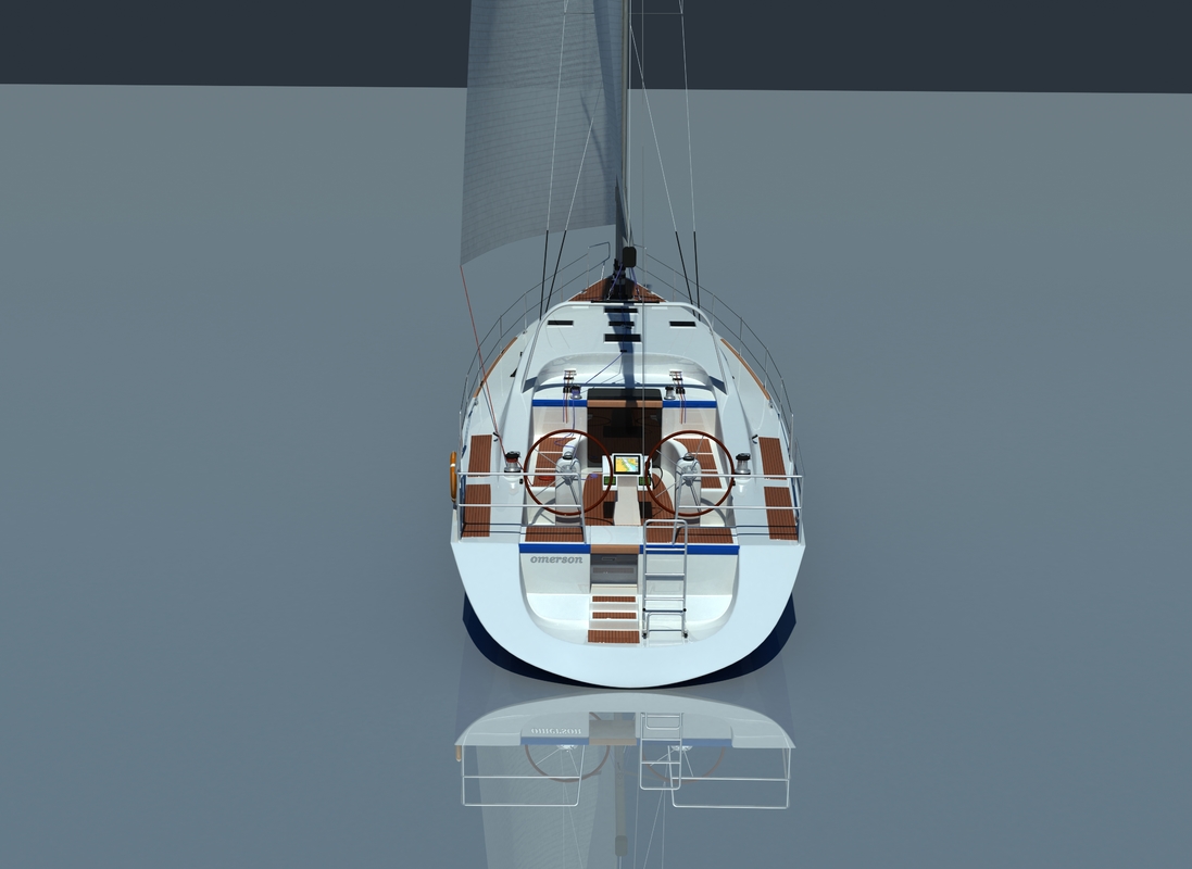 sailing yacht 3d max
