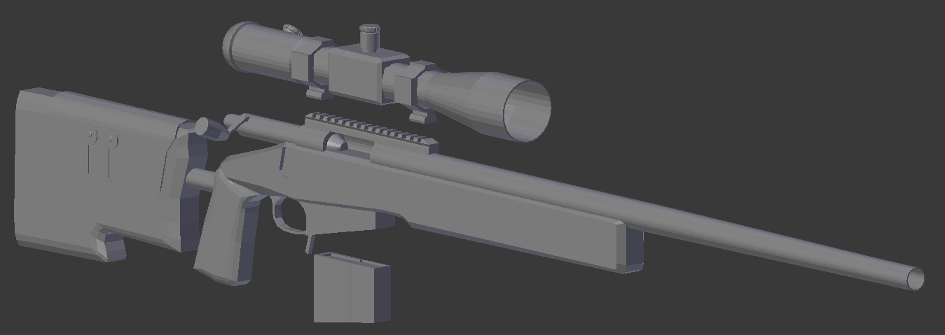 3d model m40 sniper rifle