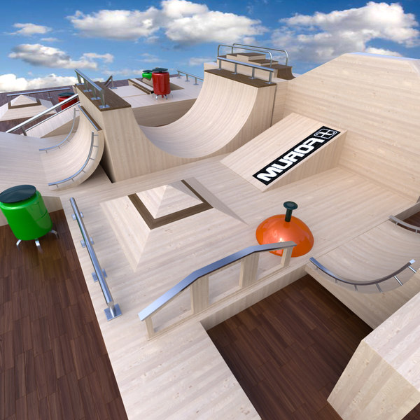 3d model skate park