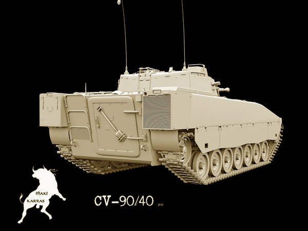 cv-90 40 swedish winter 3d model