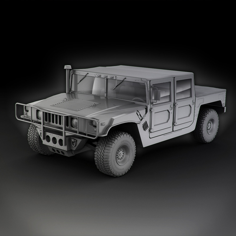 hummer h1 3d dxf