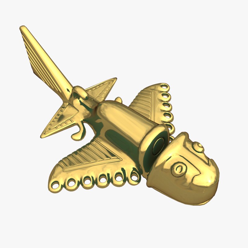 3ds max golden aircrafts