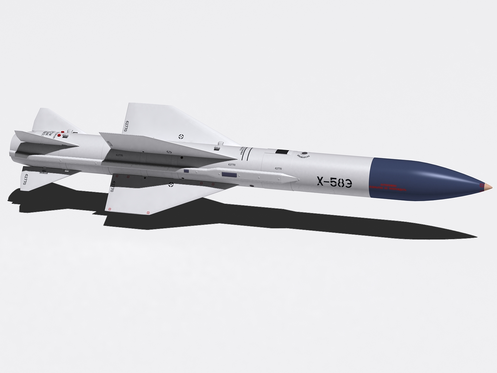 modèle 3D de Kh-58 (E) missile. - TurboSquid 749532