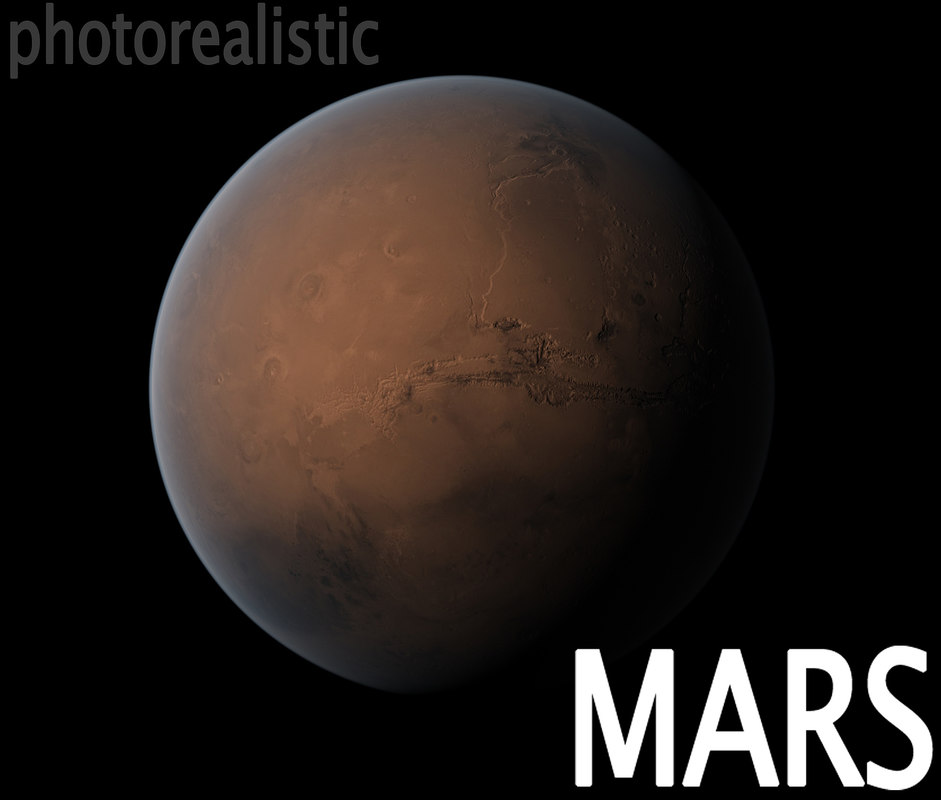 terrestrial mars planet 3d max
