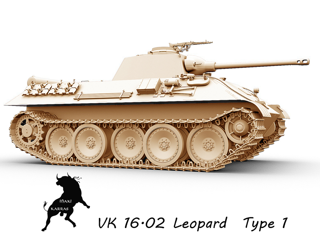 3d model tank vk leopard