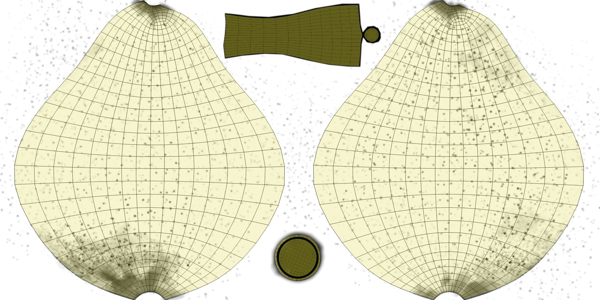 free pears normal 3d model