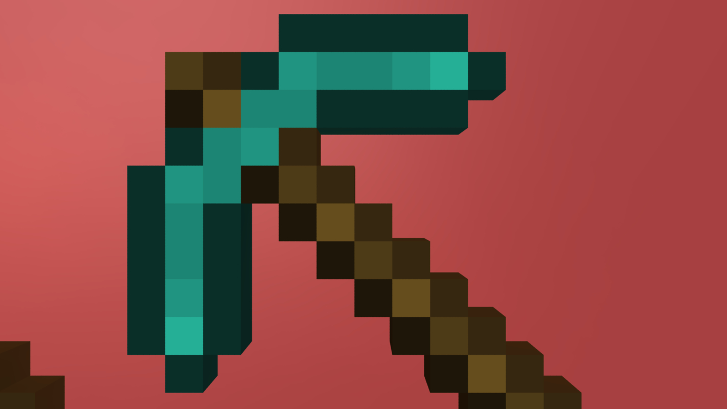 3d model pickaxe minecraft
