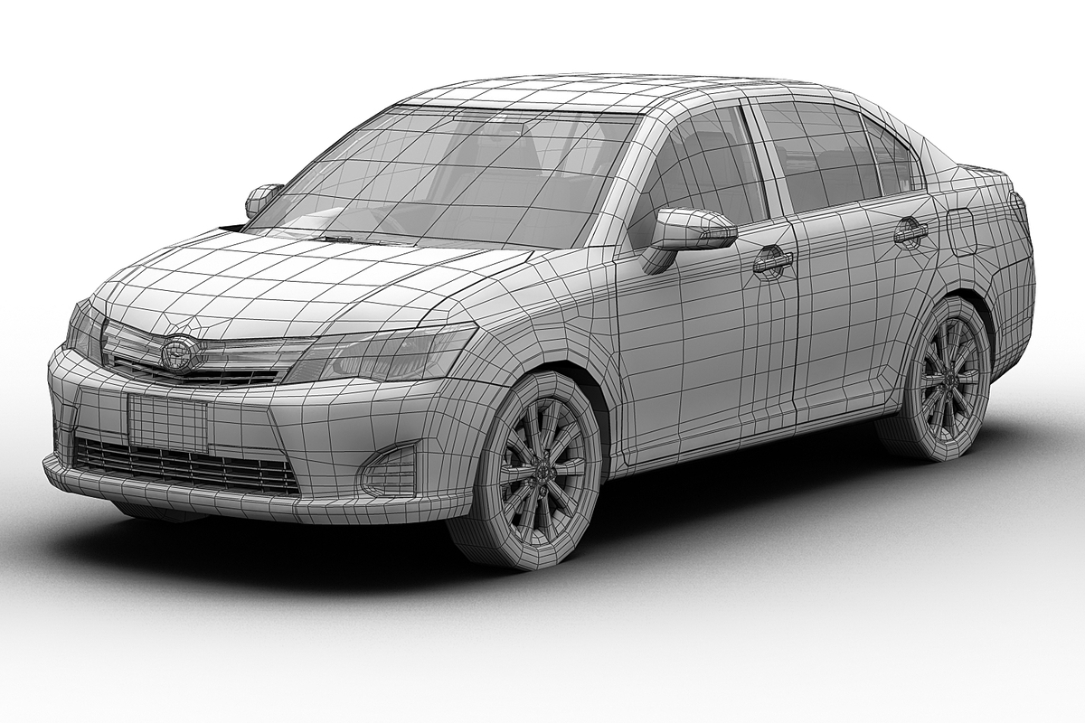 3dsmax toyota corolla axio