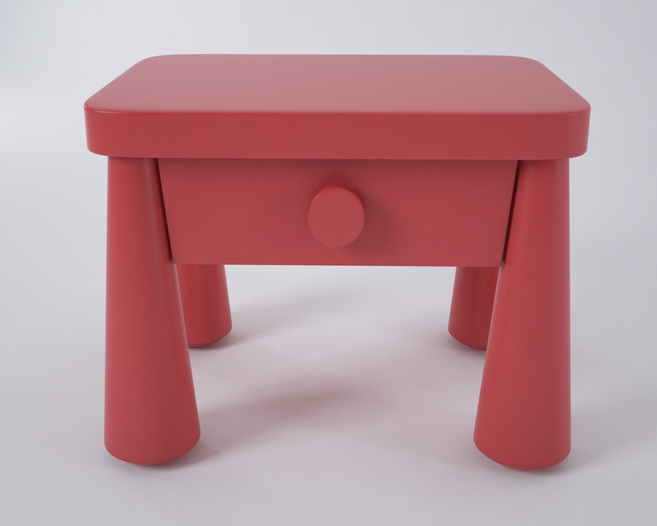 mammut nightstand table ikea 3d model