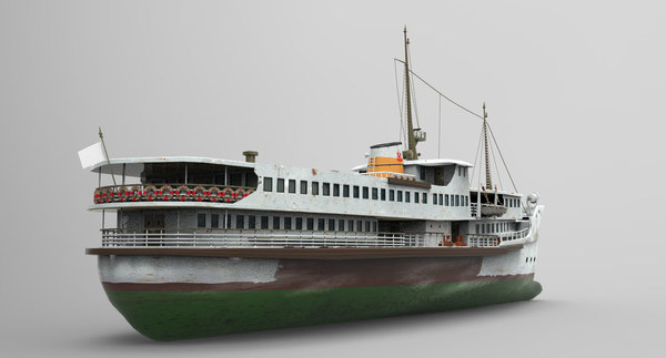 3d model steamboat boat