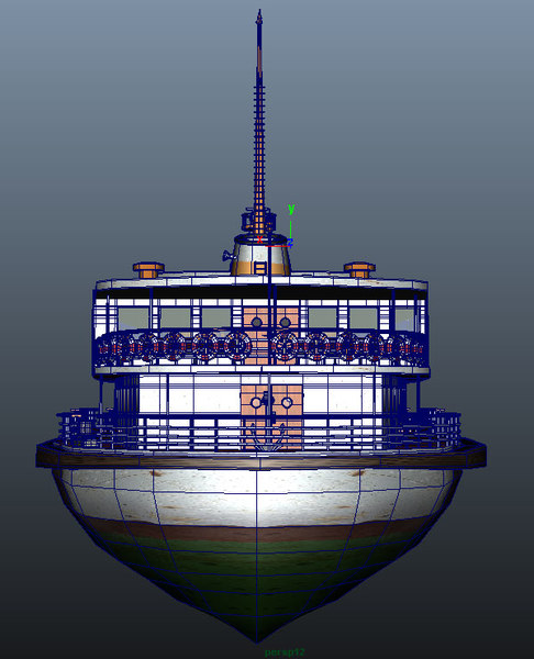 3d model steamboat boat