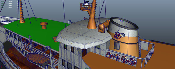 3d model steamboat boat