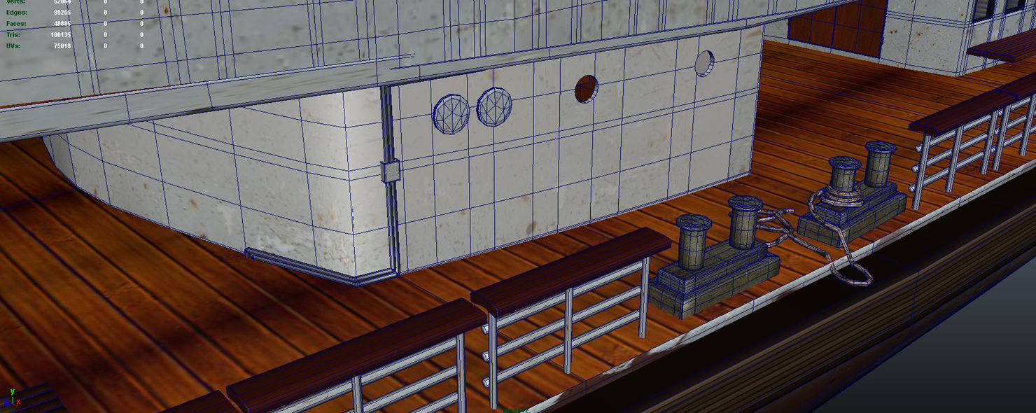 3d model steamboat boat