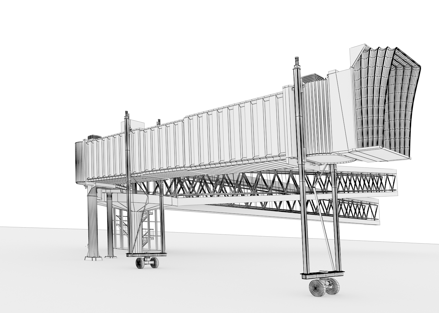 airport boeing bridge x