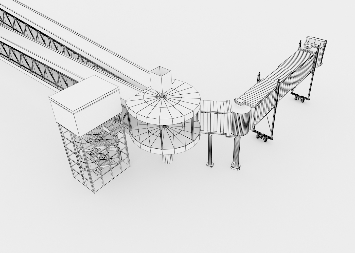 airport boeing bridge x