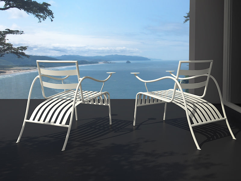 3d model thinking man s chair