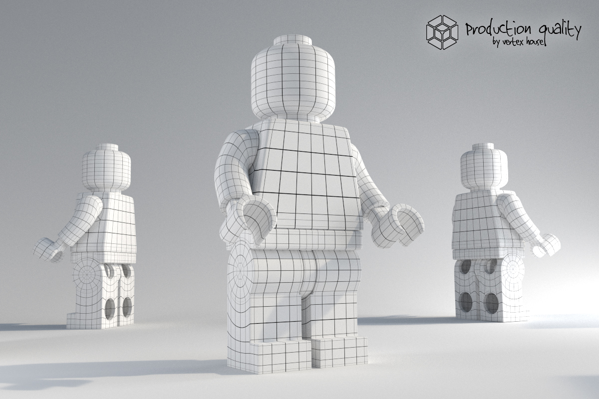 lego generic figure 3d max