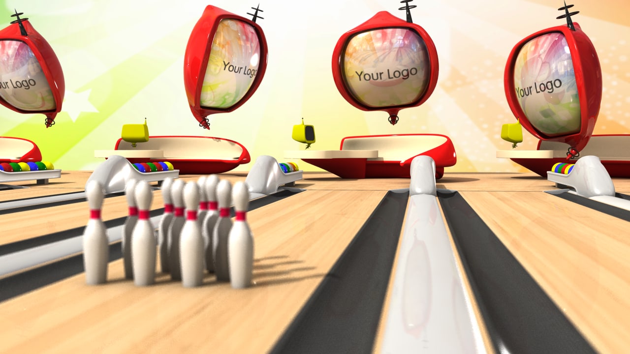 cartoon bowling 3d obj