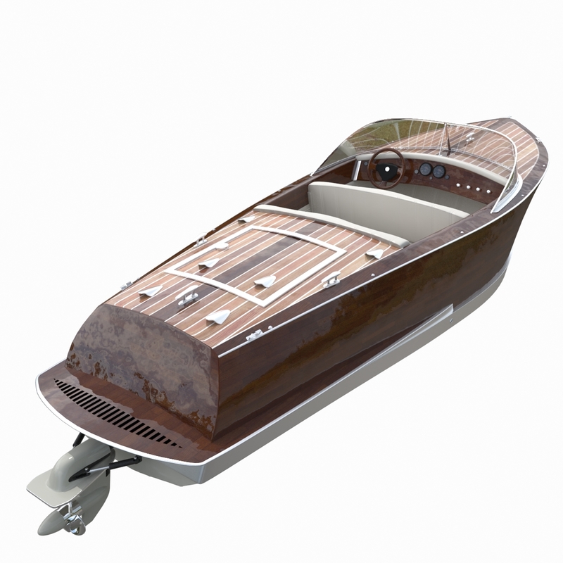 boat speedboat 3d model