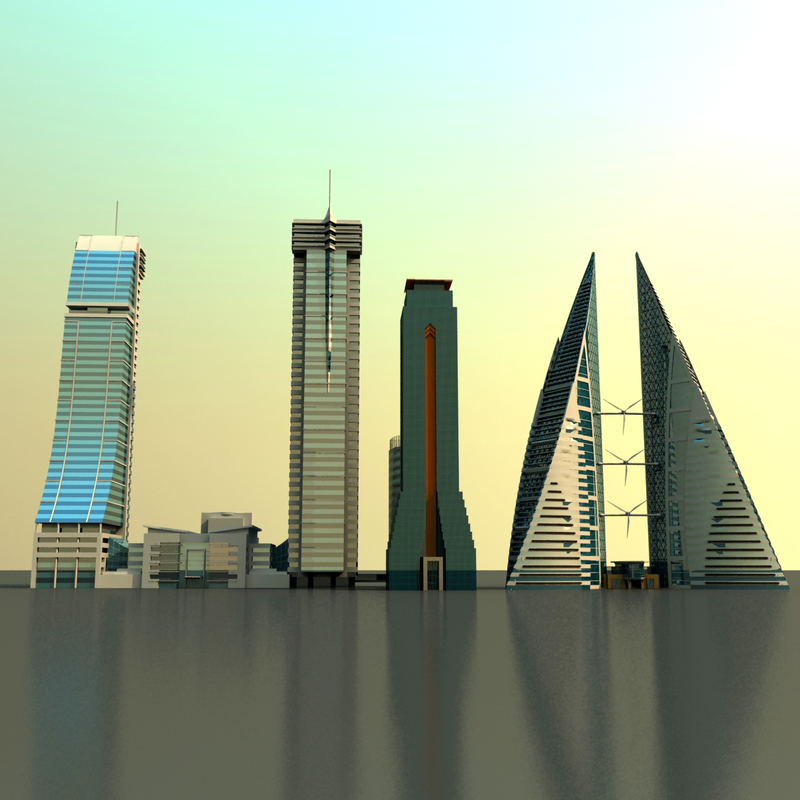 bahrain buildings 3ds
