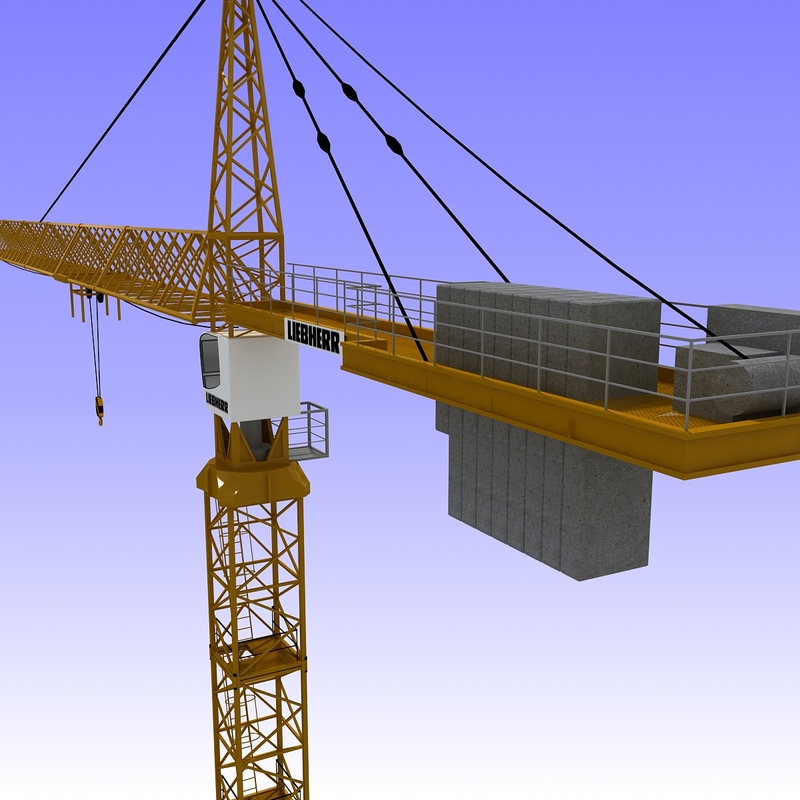 modelo 3d Grua de torre - TurboSquid 731911