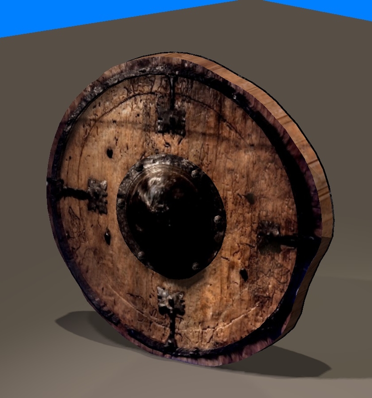 medieval shield old blend