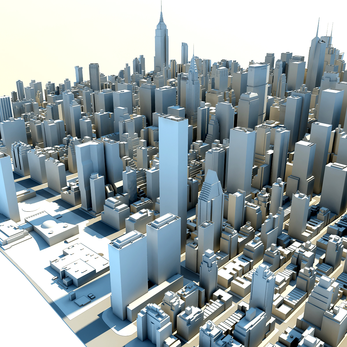 new york manhattan block 3d model