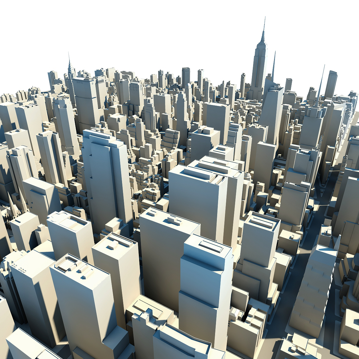 new york manhattan block 3d model