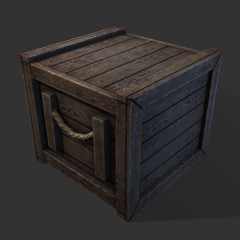 crate 3d model