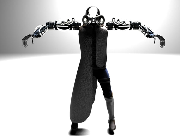 3d model cyborg