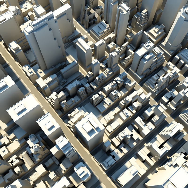 new york manhattan block 3d model