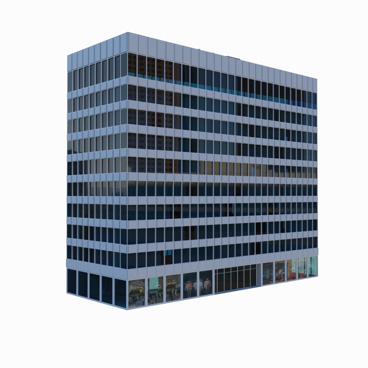 10 story office building 3ds