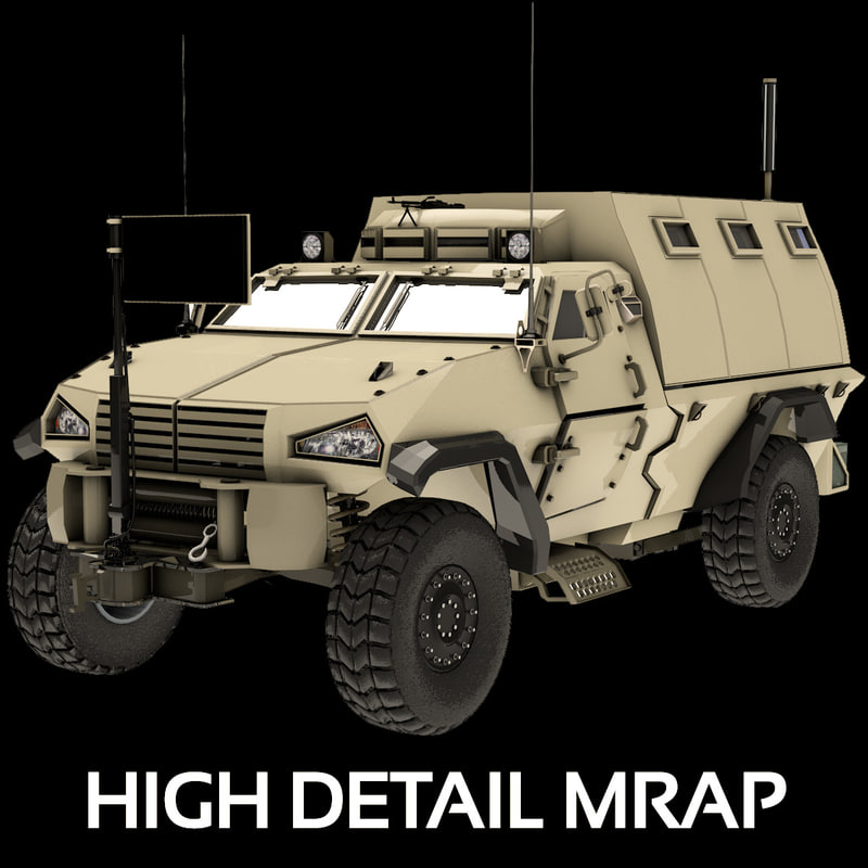 3d model mrap 2014 vehicle transportation
