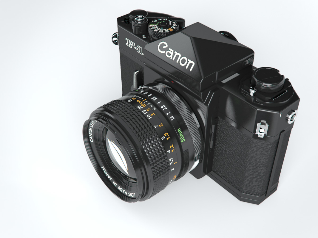 3d canon f1 camera model