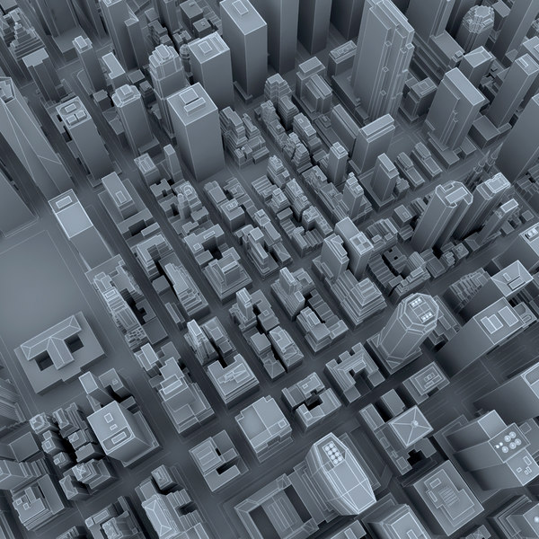 new york manhattan block 3d model