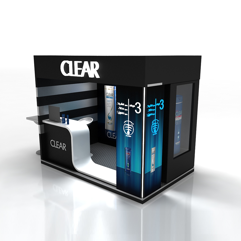 3d max simple booth clear
