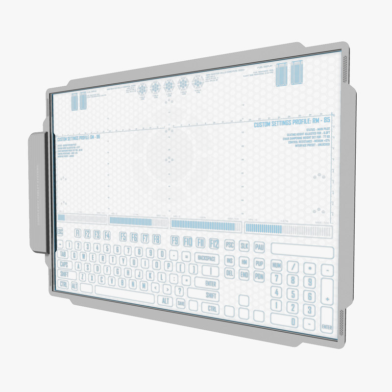 a4 data pad tablet 3d model