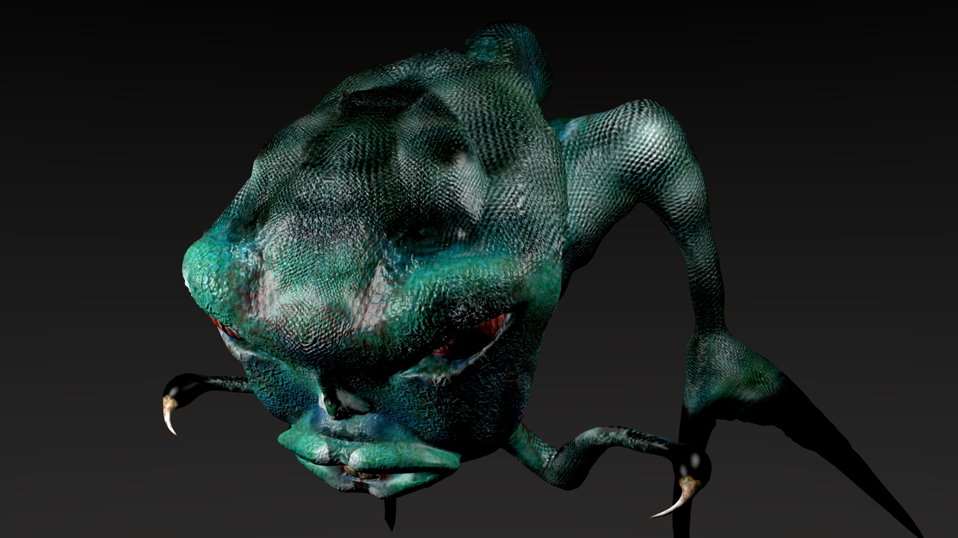 3d model alien creature