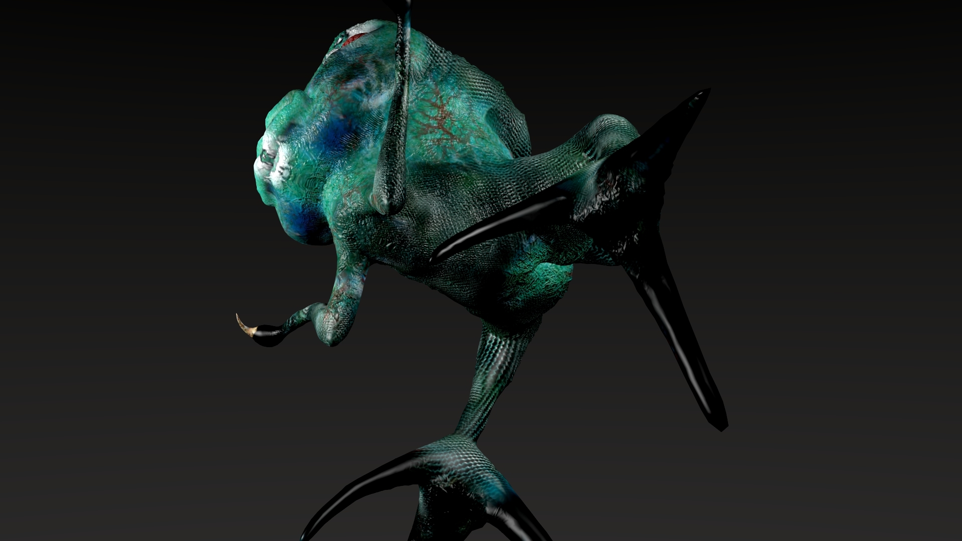 3d model alien creature